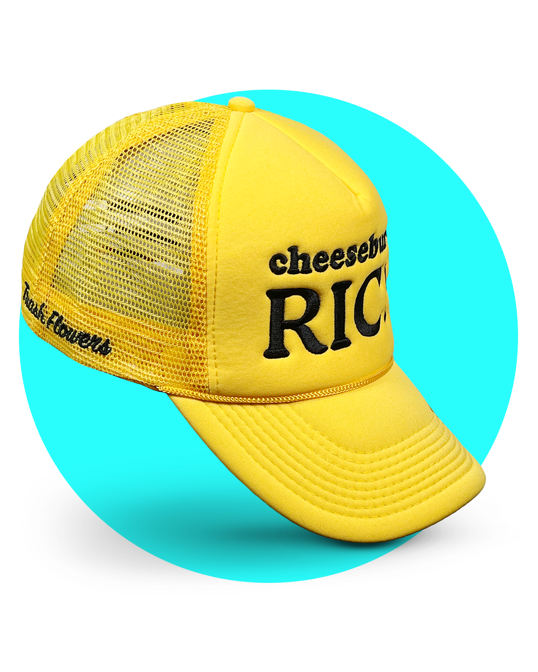Ltd. Edition Cheeseburger Rich Trucker Hat – trashflowerstruckerhats